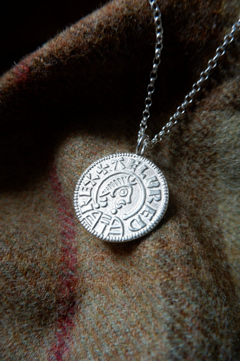 Alfred the Great Hammered Coin Pendant – Caledonian Forge