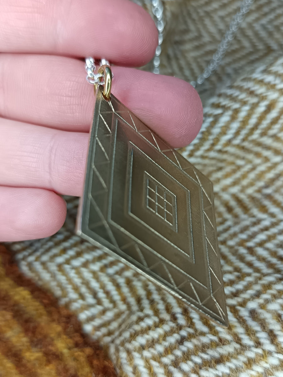 Bush Barrow Lozenge Pendant in Bronze, Sterling Silver, or Gold ...