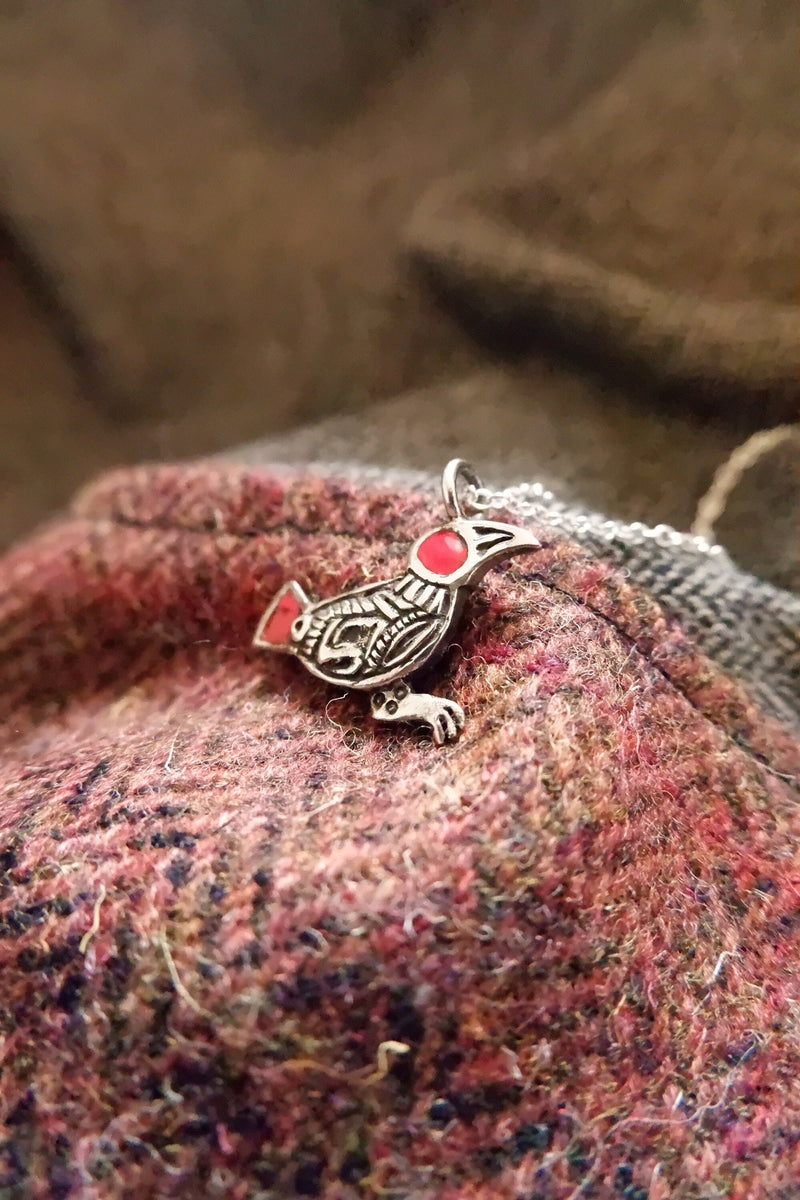 Anglo Saxon Zoomorphic Bird Pendant with Enamel – Caledonian Forge